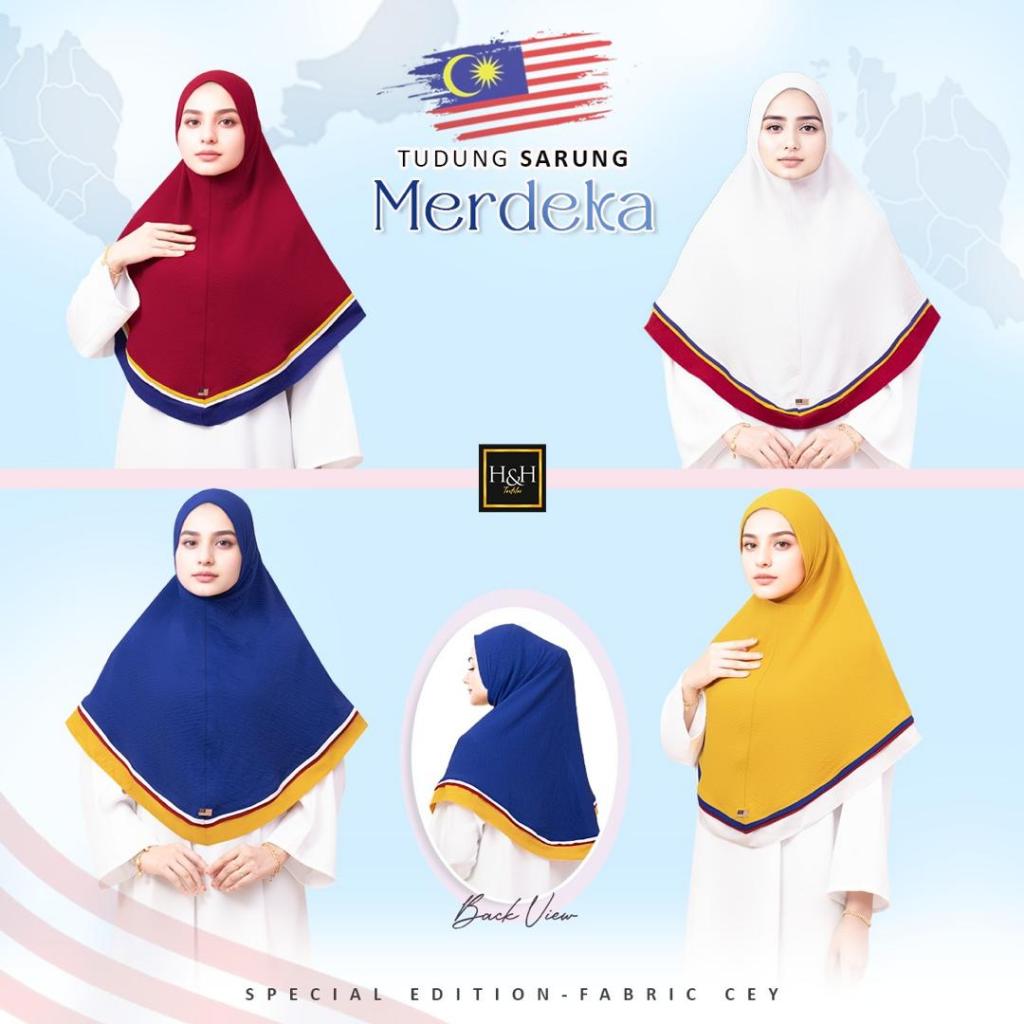 🌟Merdeka 2024 Special Edition🌟 Merdeka Tudung Sarung With Metal Tag ...