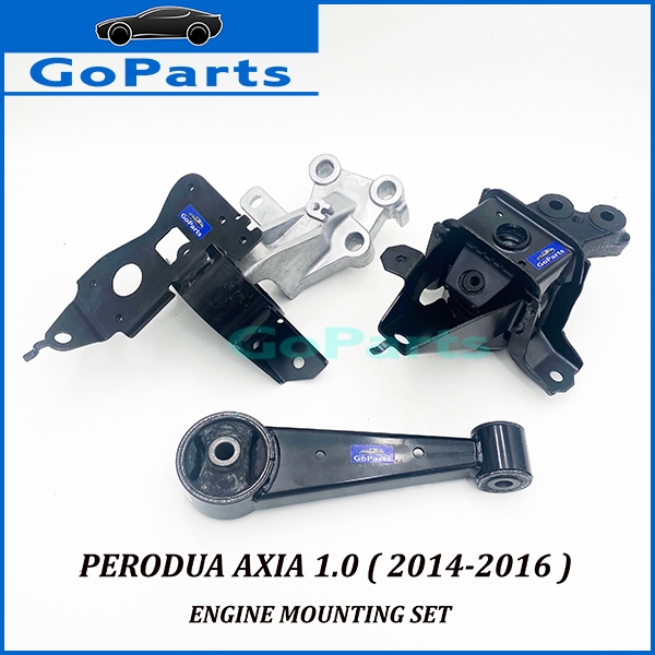 (3pc) Engine Mounting Kit With Bracket Perodua Axia 1.0 Auto [2014~2016 ...