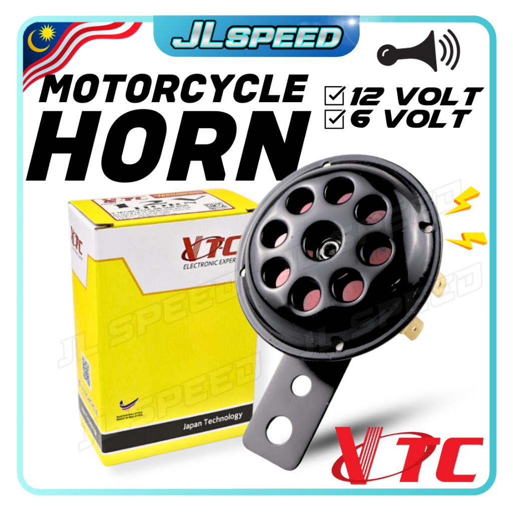ORIGINAL VTC 12V / 6V Motorcycle Horn Hon Universal Y15 LC135 SRL EX5 ...