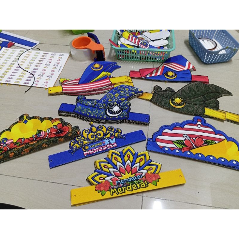 Tiara dan Tanjak Prop Merdeka kain felt tebal 2mm | Shopee Malaysia