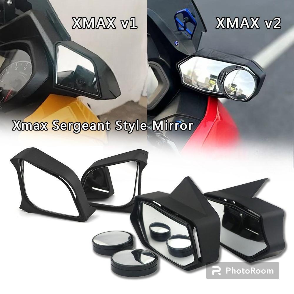 Yamaha XMAX V1 V2 Integrated Convex Connected sergeant rear view mirror ...