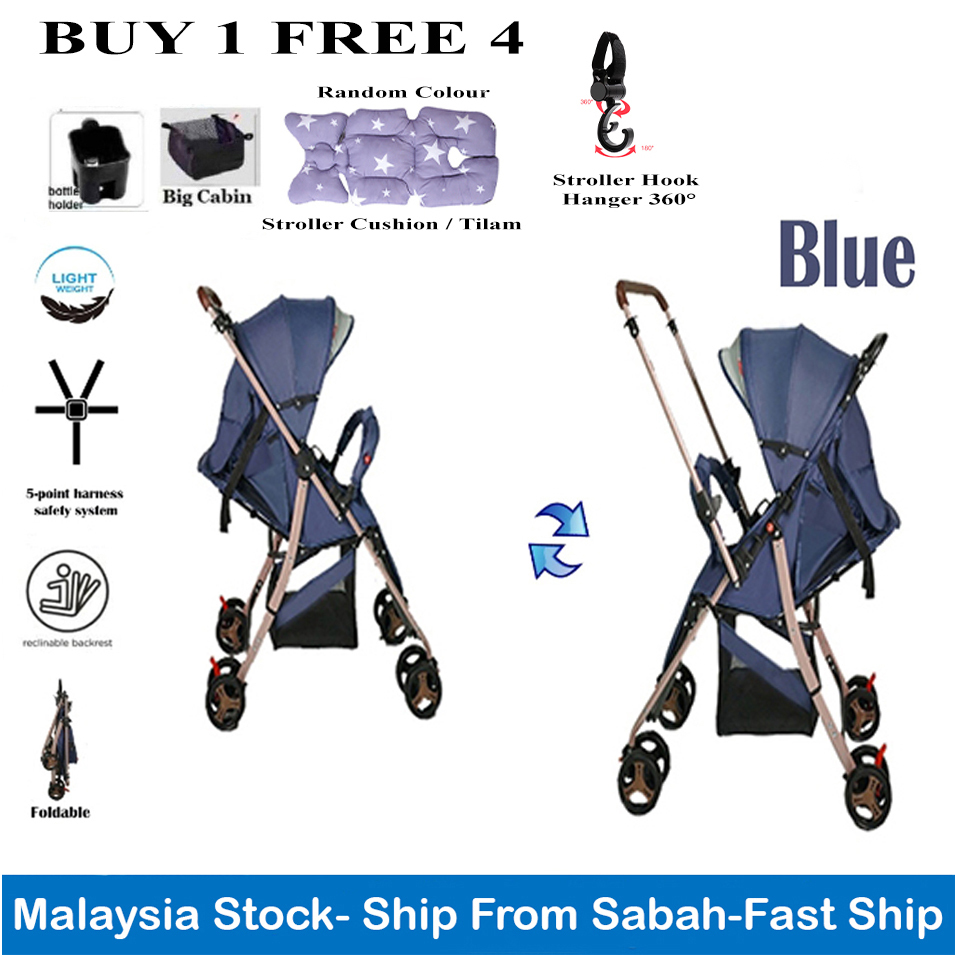 [Ship From Sabah] 2 Way Facing Stroller Reversible Handle Stroller ...