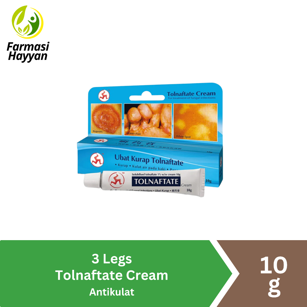 3L TOLNAFTATE CREAM ANTIFUNGAL CREAM 10G | Shopee Malaysia