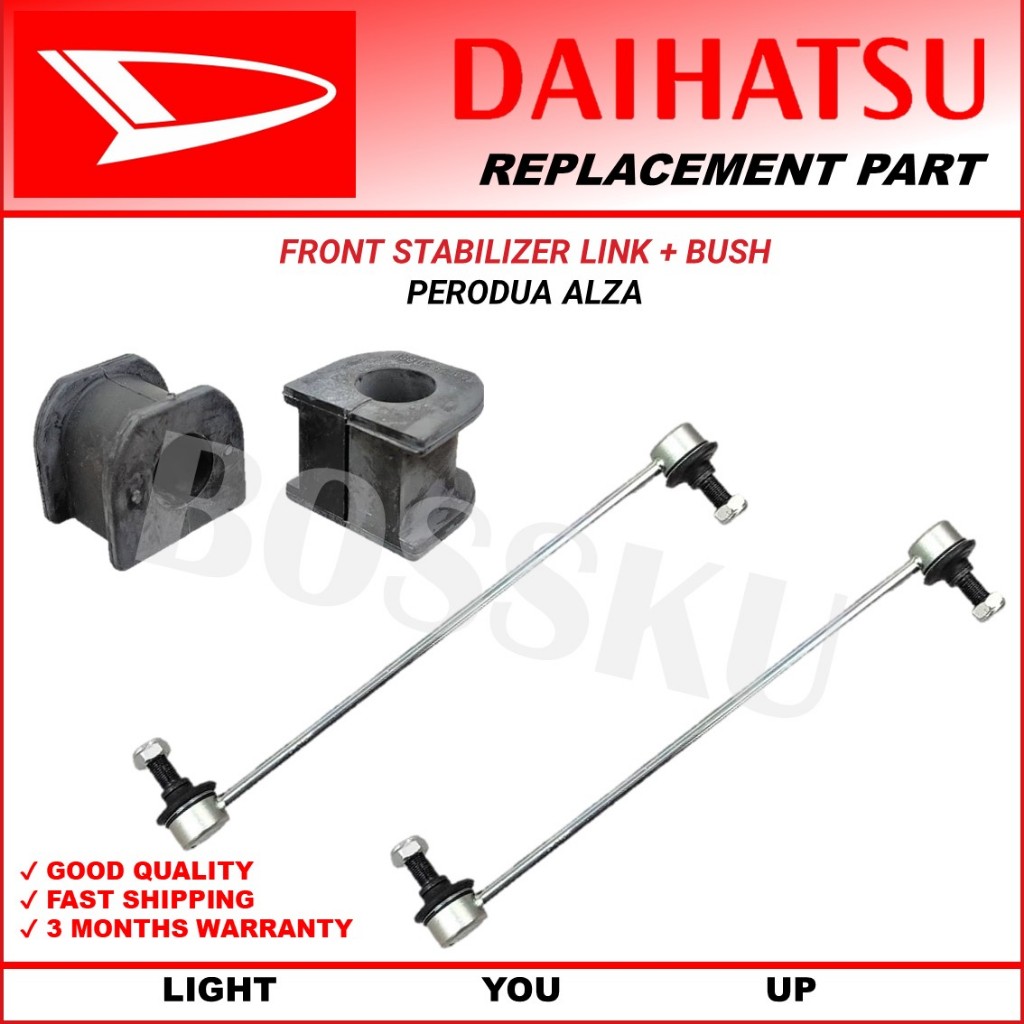 FRONT STABILIZER LINK + FRONT STABILIZER BUSH - PERODUA ALZA (2009 ...