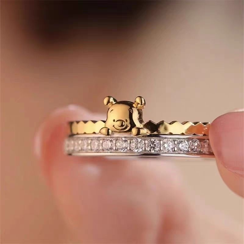 winnie the pooh couple ring | Shopee Malaysia