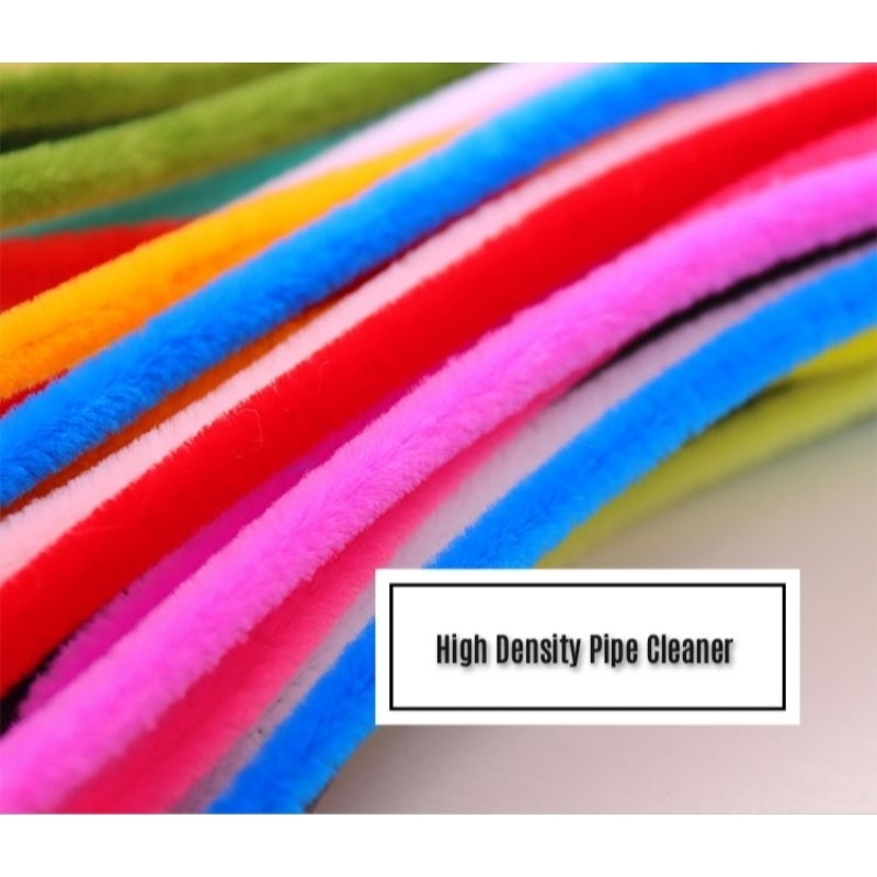 High Quality Colorful Chenille Stem Pipe Cleaner Kawat Bulu 100pcs per ...