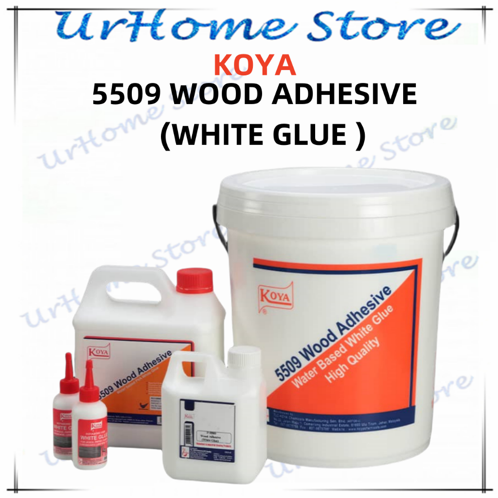 KOYA Wood Adhesive White Glue 4kg 家私工业用白胶水 Gam Kayu Gam Putih kraft ...