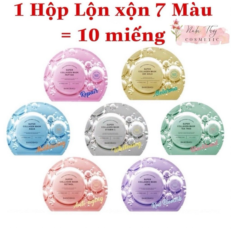 (Mix 7 Colors) Banobagi Super mask box 10 pieces | Shopee Malaysia