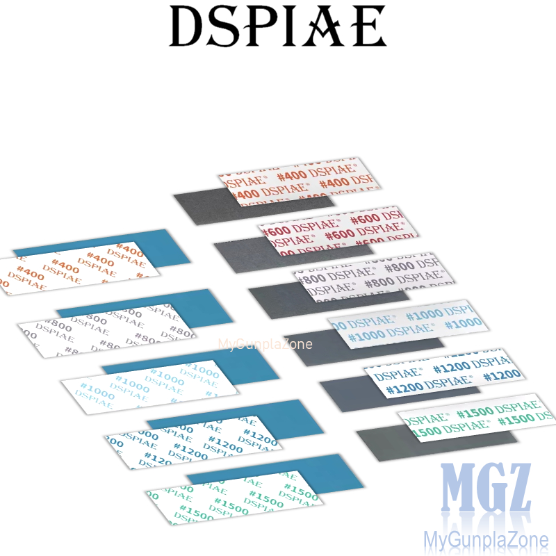 DSPIAE Pre-cut Adhesive Sandpaper MSP400#~2500#/Durable Pre-cut ...
