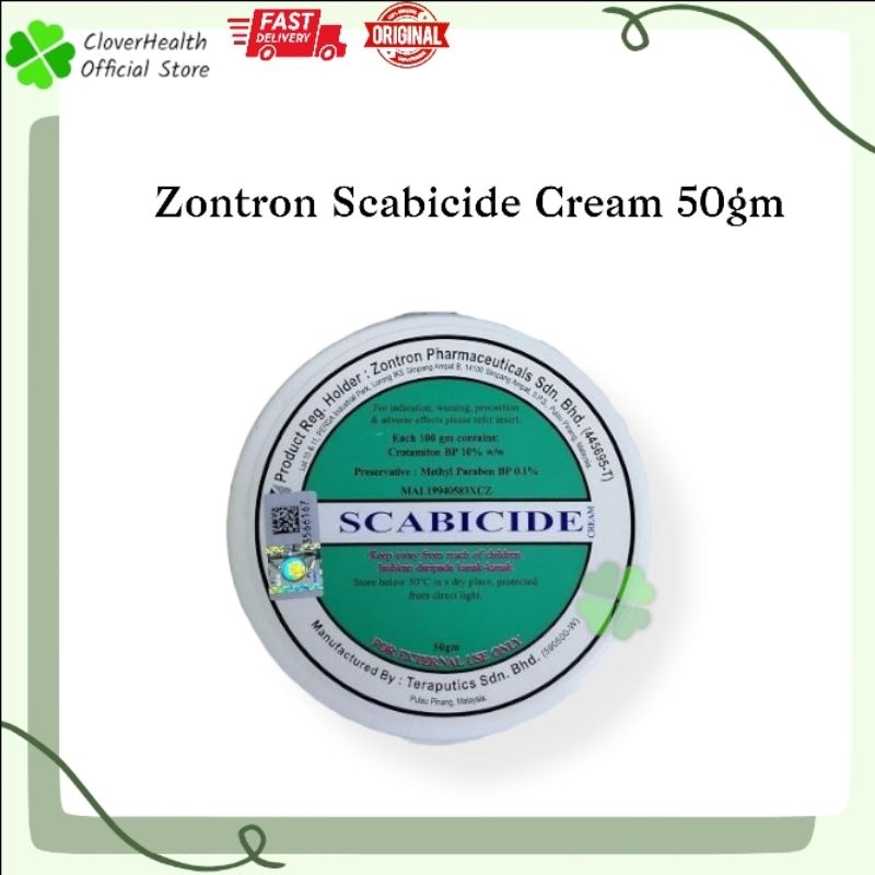 Zontron Scabicide Cream 50gm (Crotamiton 10%) | Shopee Malaysia