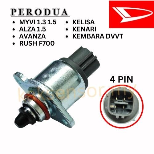 4PIN TOYOTA AVANZA, PERODUA ALZA MYVI KELISA KENARI IDLING VALVE ...