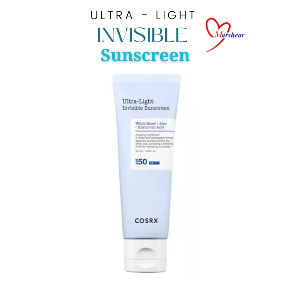 Cosrx Ultra Light Invisible Sunscreen SPF50 PA++++ 50ml | Shopee Malaysia