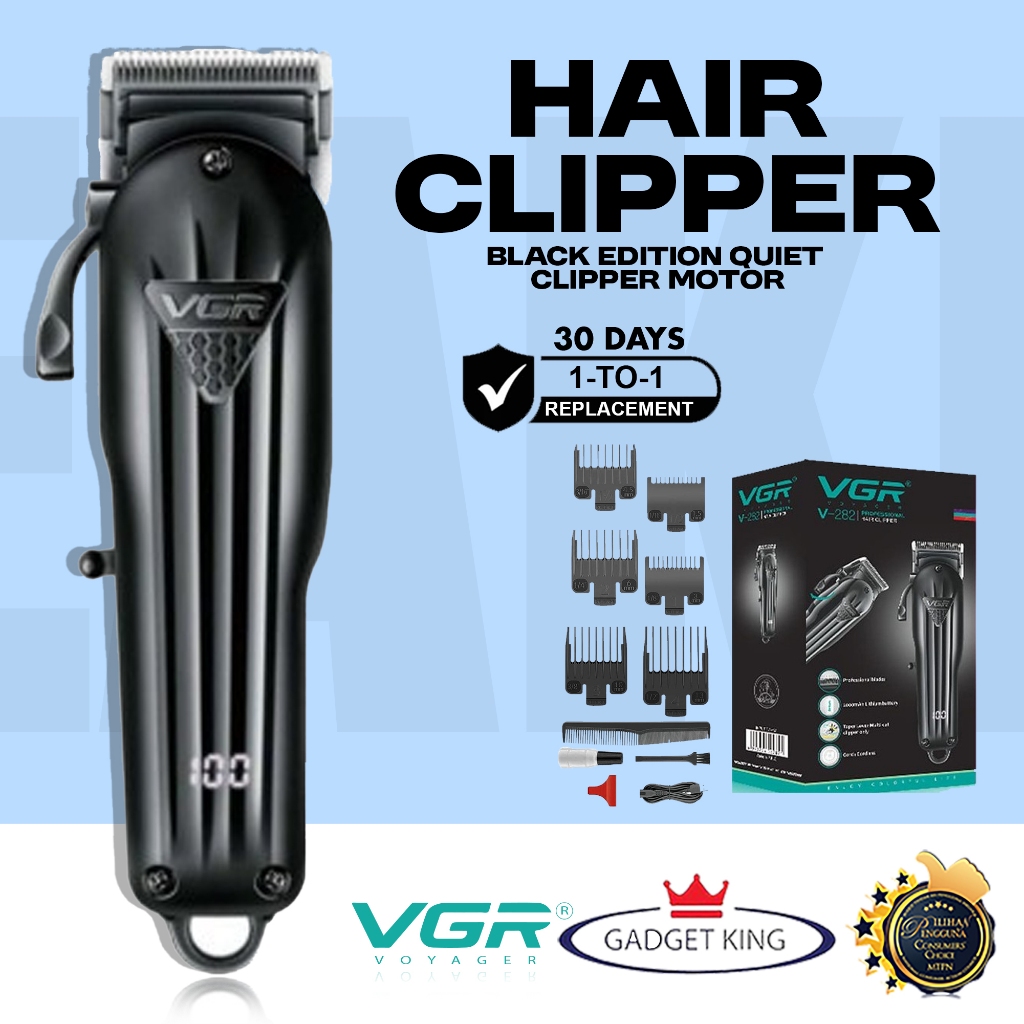 (Combo Set C) Black Edition Hair Trimmer & Clipper Set Mesin Gunting ...