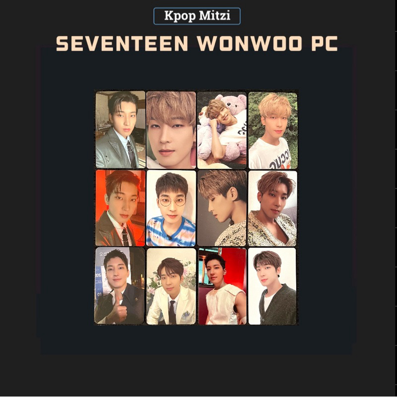 OFFICIAL)SEVENTEEN WONWOO PHOTOCARD | Shopee Malaysia