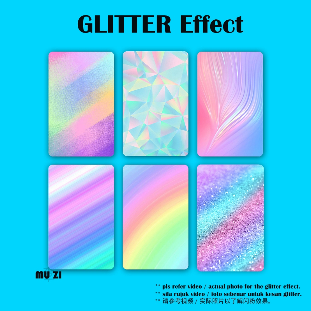 Glitter Color TnG Card STICKER NFC STICKER Waterproof Thick Hard ...