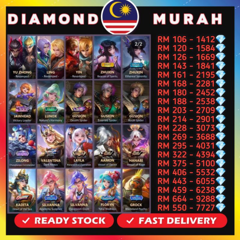 Joki Mobile Legends MLBB Murah Malaysia/MLBB Boosting Rank Service/ML ...