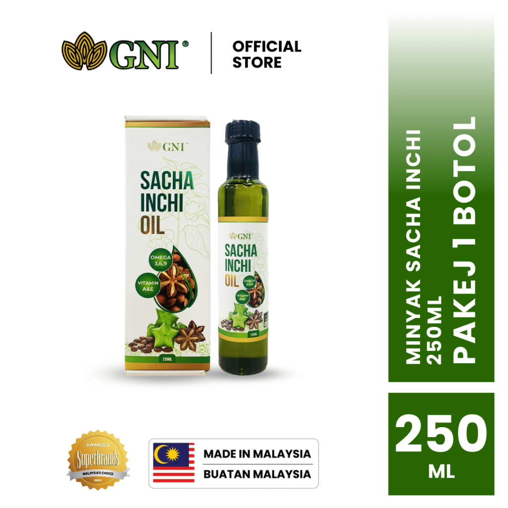 GNI Minyak Sacha Inchi Ustaz Hanafi (1 Botol x 250ml) | Shopee Malaysia
