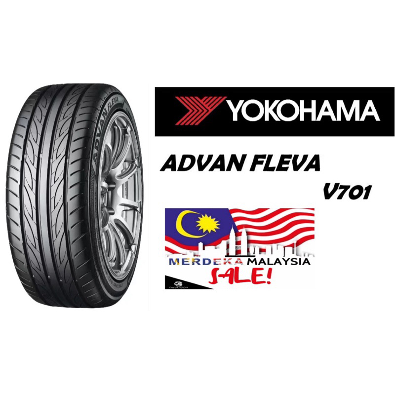 Yokohama 195/55/15 Advan fleva V701 tyre Tayar (Year 2025) | Shopee Malaysia