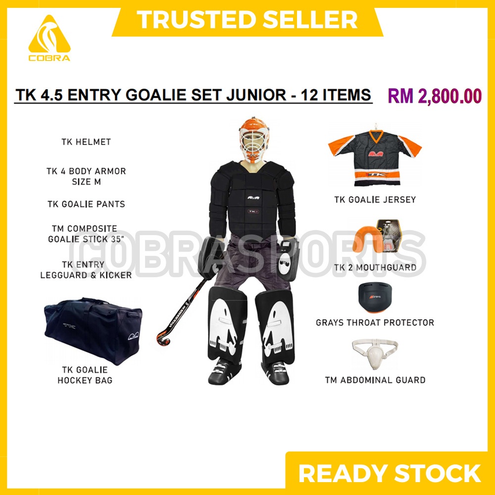 TK Entry Goalie Set Junior/Senior (12 Items) Set Penjaga Gol Hoki ...