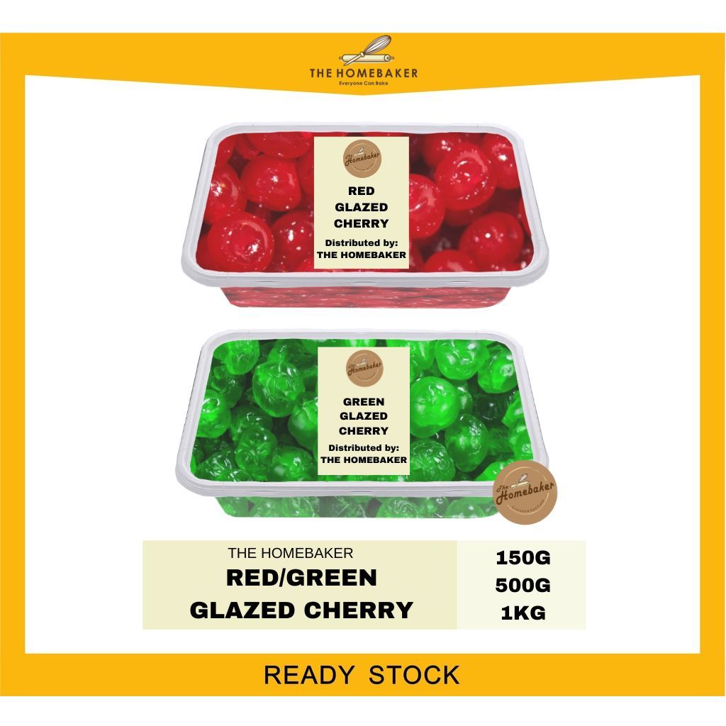 Ceri Biji Merah / Glazed Cherry Hijau / 150g / 500g / 1kg / HALAL /The ...