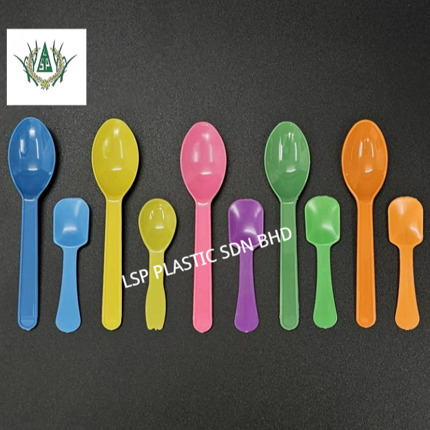 Mini-Long Colour Ice-Cream Spoon / Transparent Spoon (50pcs/100pcs± ...