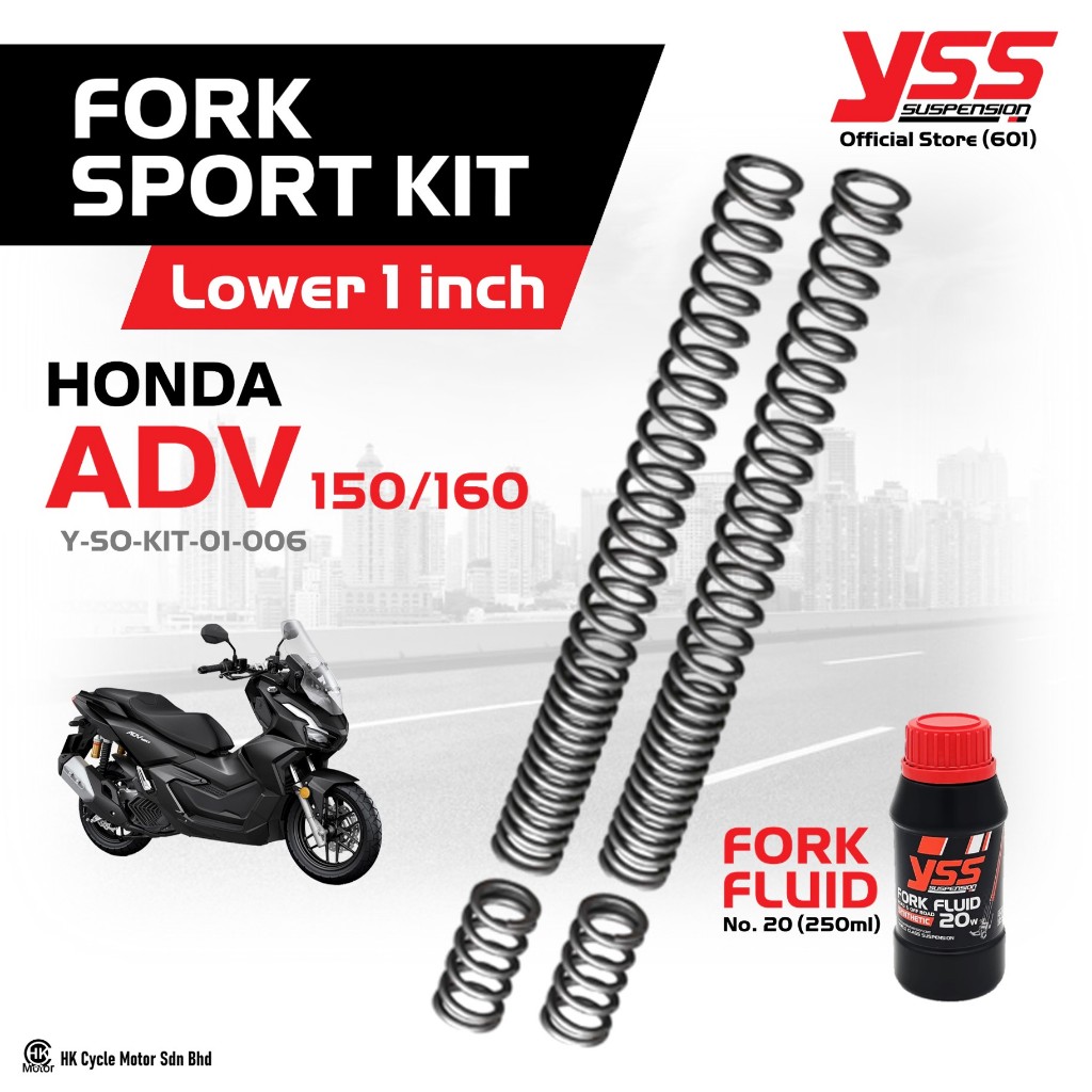 ADV 150/160 YSS Front shock absorber lower kit (FORK SPORT KIT) for ...