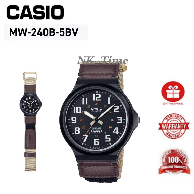 CASIO General Watch MW-240B-5BV | Shopee Malaysia