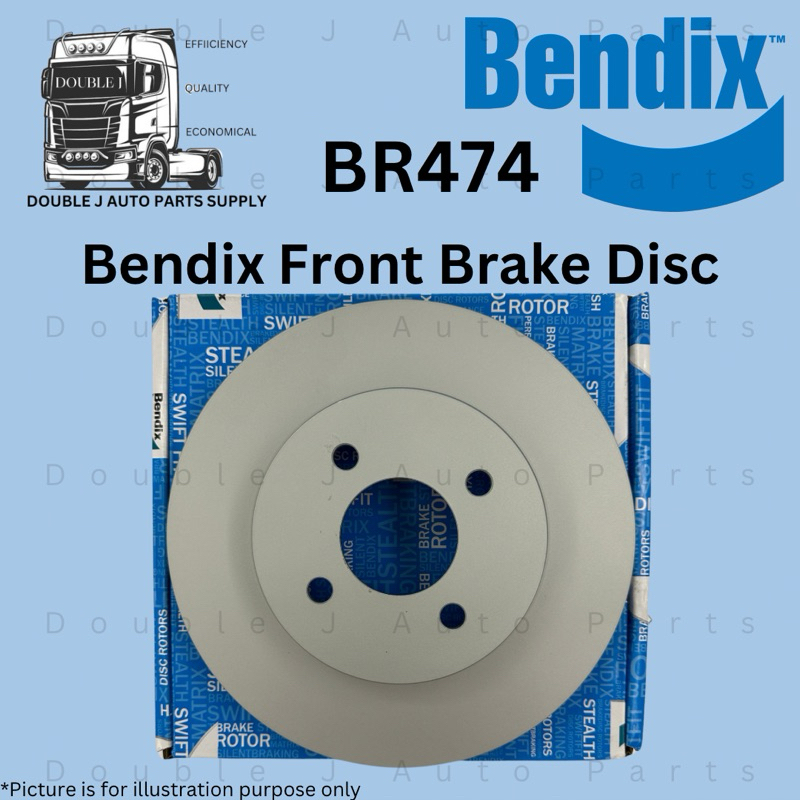 Genuine Bendix Honda Civic, Jazz, Insight, Freed, City, CRX Front brake ...