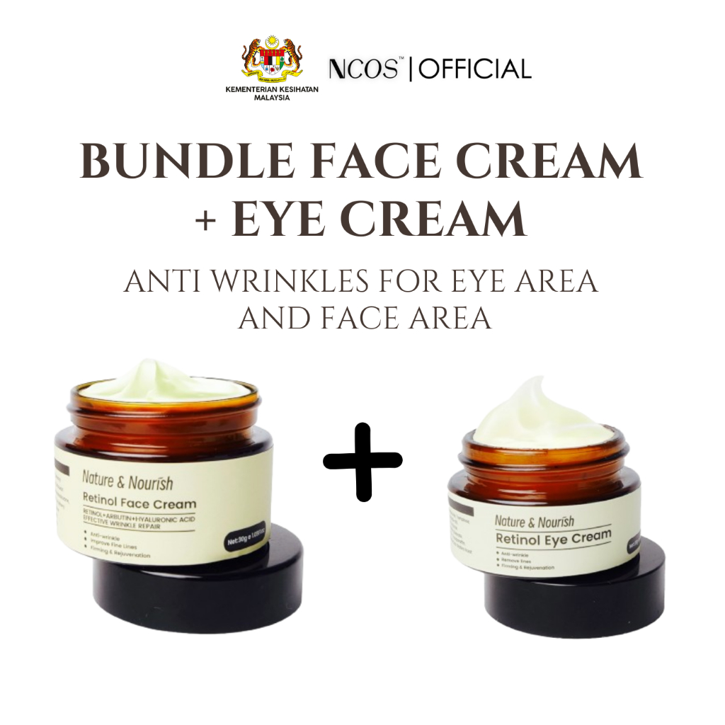 [Mid Year Sale] NCOS Retinol Basic Retinol Set Anti Aging Eye Cream and ...