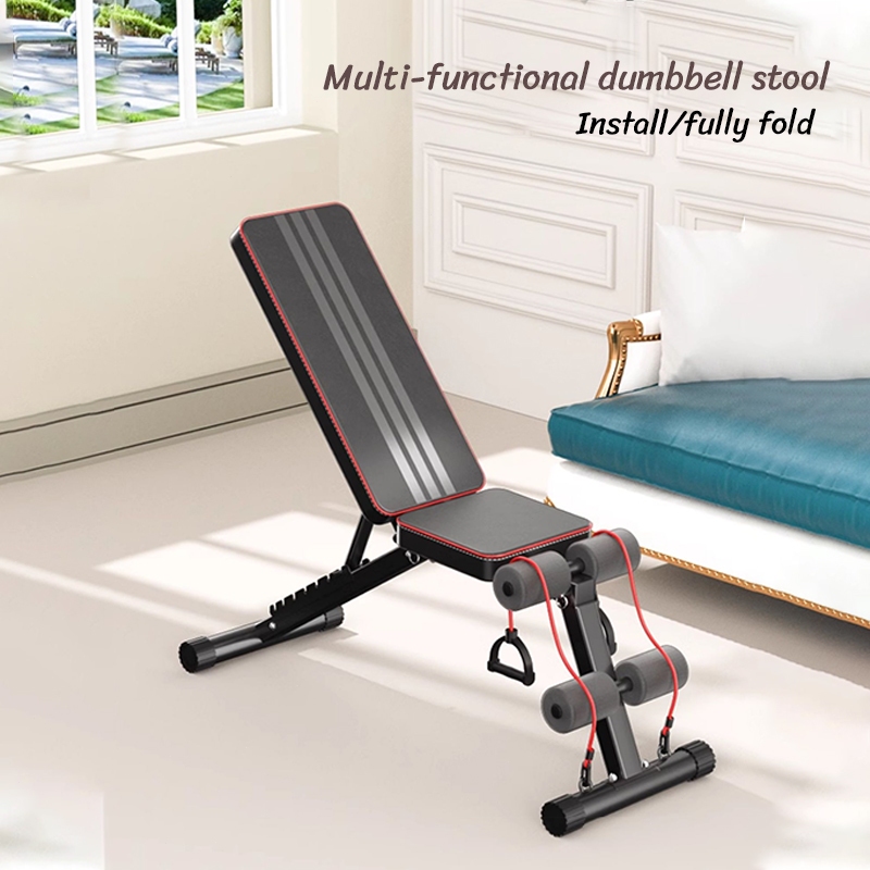 Bangku Barbell DumbbellSit Up Dumbbell Barbell Bench Gym Grade Multi ...