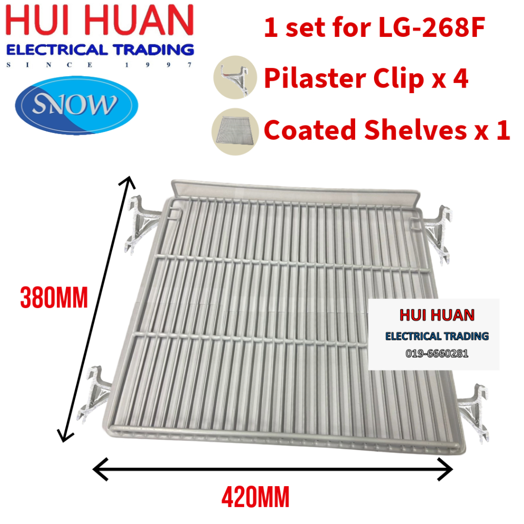 Snow Coated Shelves For Single Door Display Chiller, Chiller Coated ...
