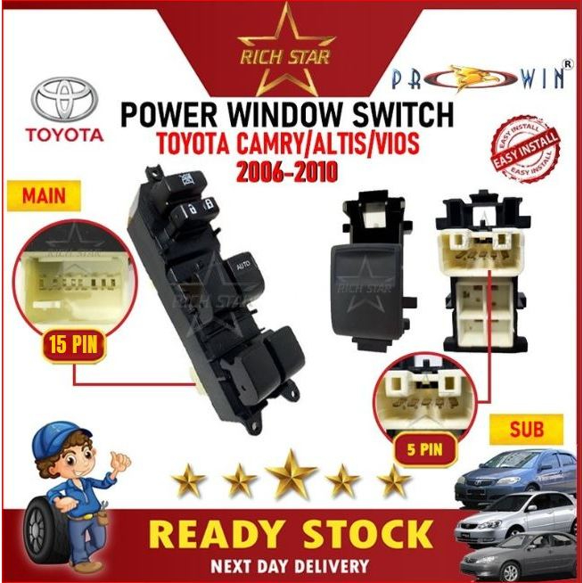 TOYOTA VIOS NCP 93/XP/NCP150/Camry(06-16)ACV 40/41/ASV50/ALTIS ZZE 141 ...