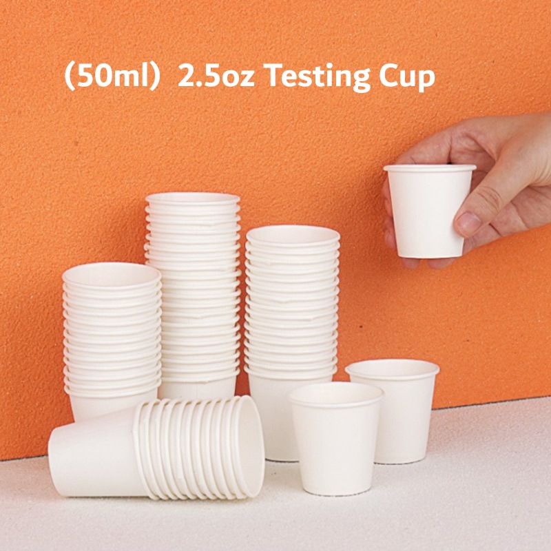 【Bundle 1000pc /2000pc】50ml 2.5oz Paper Sample Cup Plain White ...