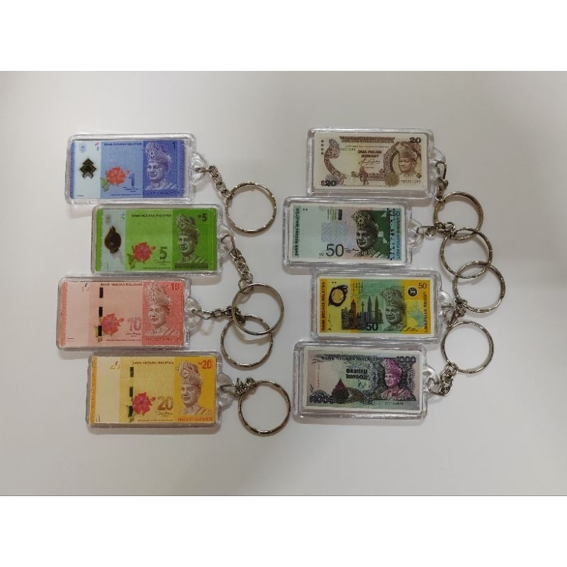 Malaysia currency keychain (Anak Kunci wang Malaysia) | Shopee Malaysia