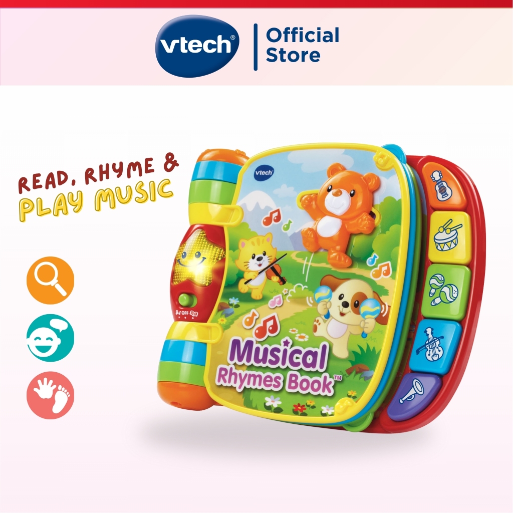 Vtech Musical Rhymes Book Baby Early Learning Book Music Book for 6-36 ...