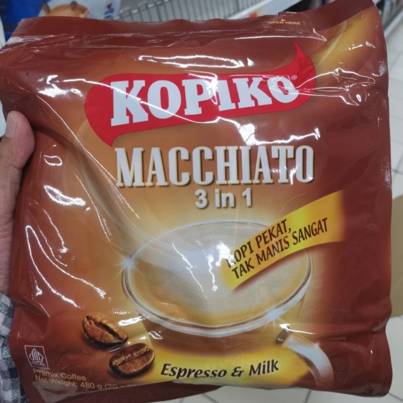 premix coffee 3 in 1 kopiko machiato kopi instant 480g (20x24g ...