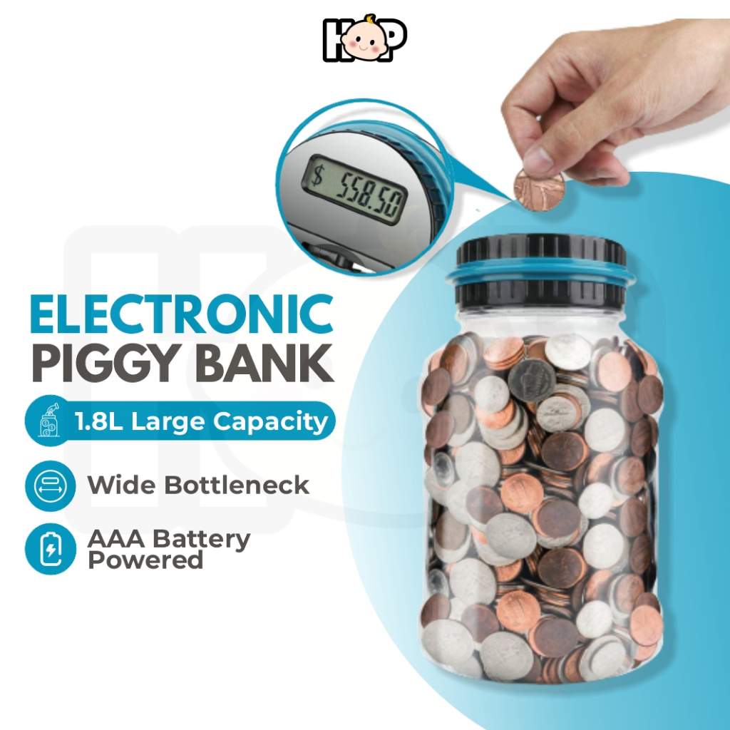 [MYR Automatic Counter] Electronic Piggy Bank LCD Tabung Budak Digital ...