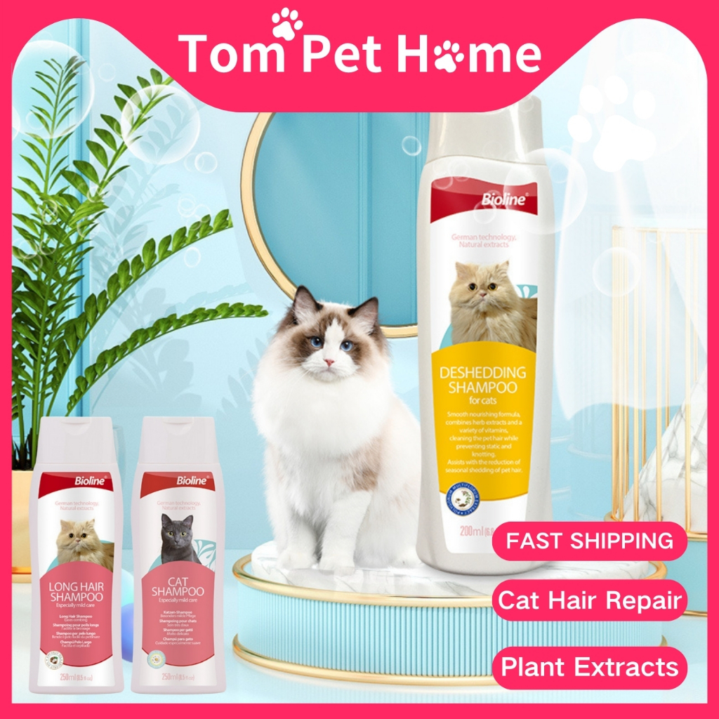 TOM🐾 Cat Shampoo 250ML Pet Shampoo Anti Bacteria Bioline Shampoo Kucing ...