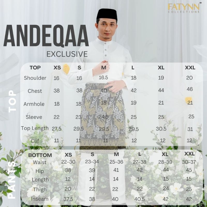 [FATYNNCOLLECTIONS] SET NIKAH BAJU MELAYU ANDEQAA X BUNGA LESTARI EXC ...