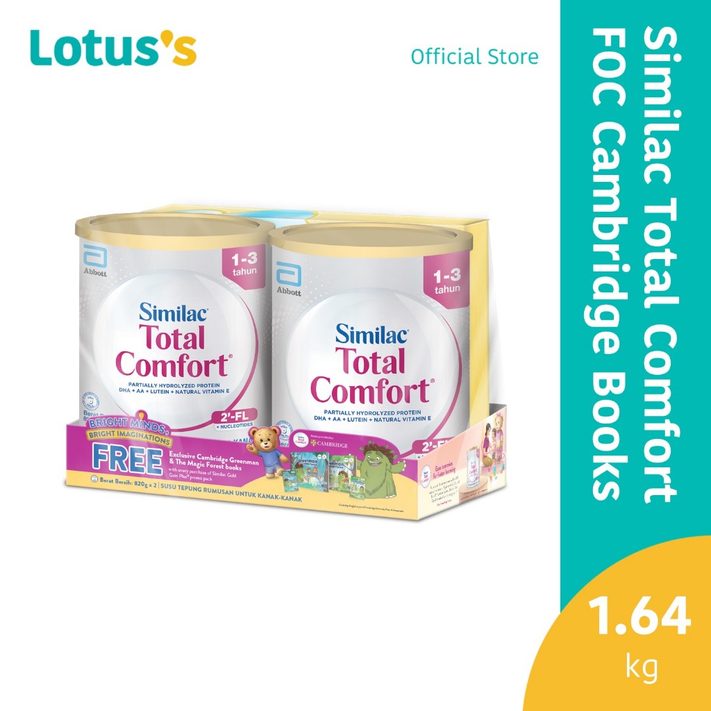 Similac Total Comfort 820g X 2 FOC Cambridge Books | Shopee Malaysia