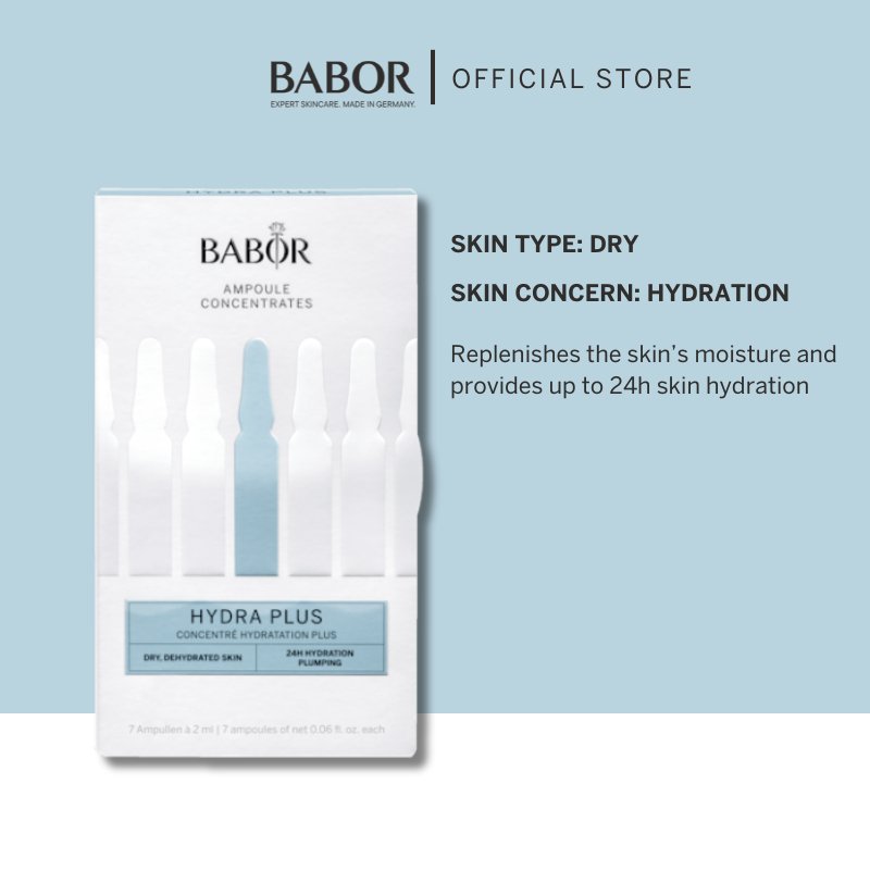 BABOR Hydra Plus Ampoule Concentrate (7 x 2 ml) - Intense hydrating ...