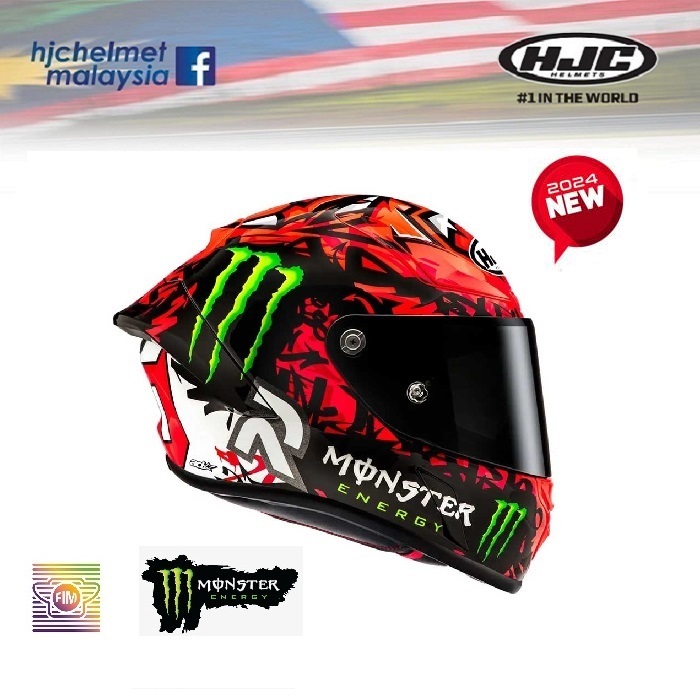 HJC RPHA 1 Full Face Racing Helmet - Quartararo Replica 2024 [with ...
