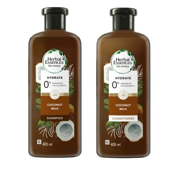 Herbal Essences Coconut Milk Hydrate Shampoo & Conditioner Set (400ml ...