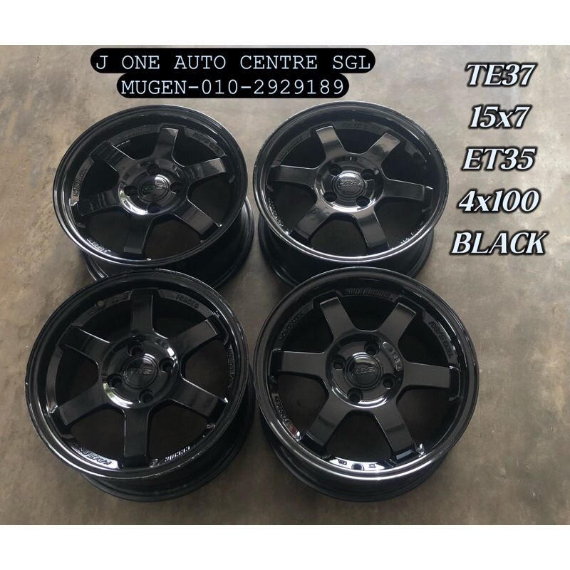 USED RIM TE37 15 INCH FOR AXIA MYVI ALZA BEZZA SAGA BLM WIRA VIOS YARIS JAZZ CITY | Shopee Malaysia