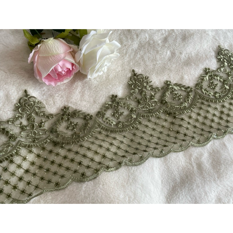 🔥Ready Stock🔥19cm Width Labuci Lace 388-1meter | Shopee Malaysia
