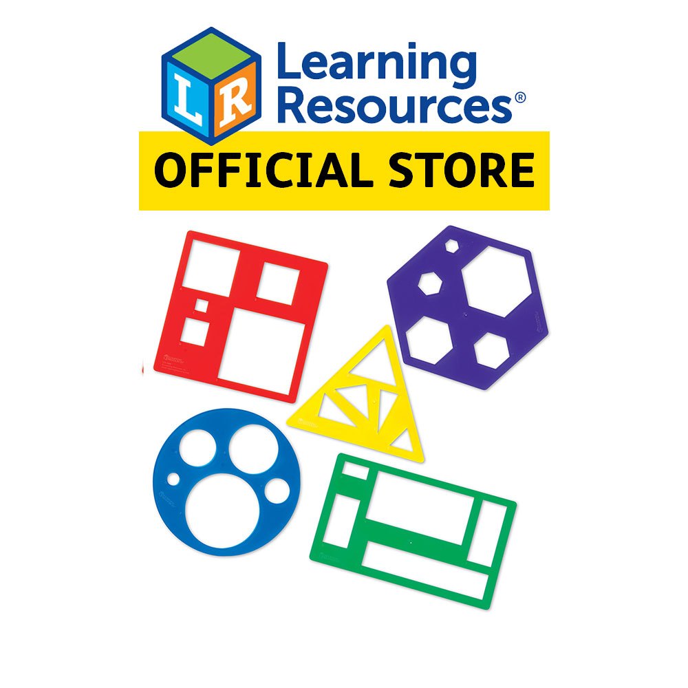 Learning Resources Primary Shapes Template Set | Shopee Malaysia