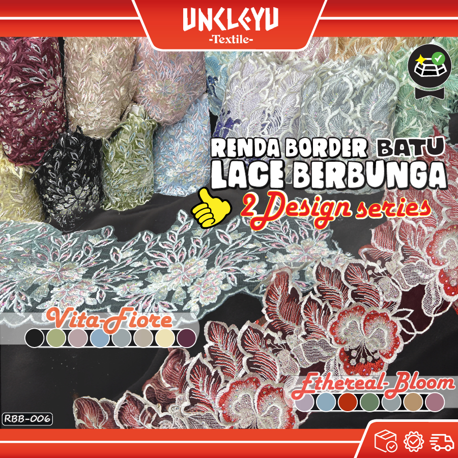Renda Border Baju Lace Batu Kilat/Batu Renda E-Bloom & Vita-Fiore ...