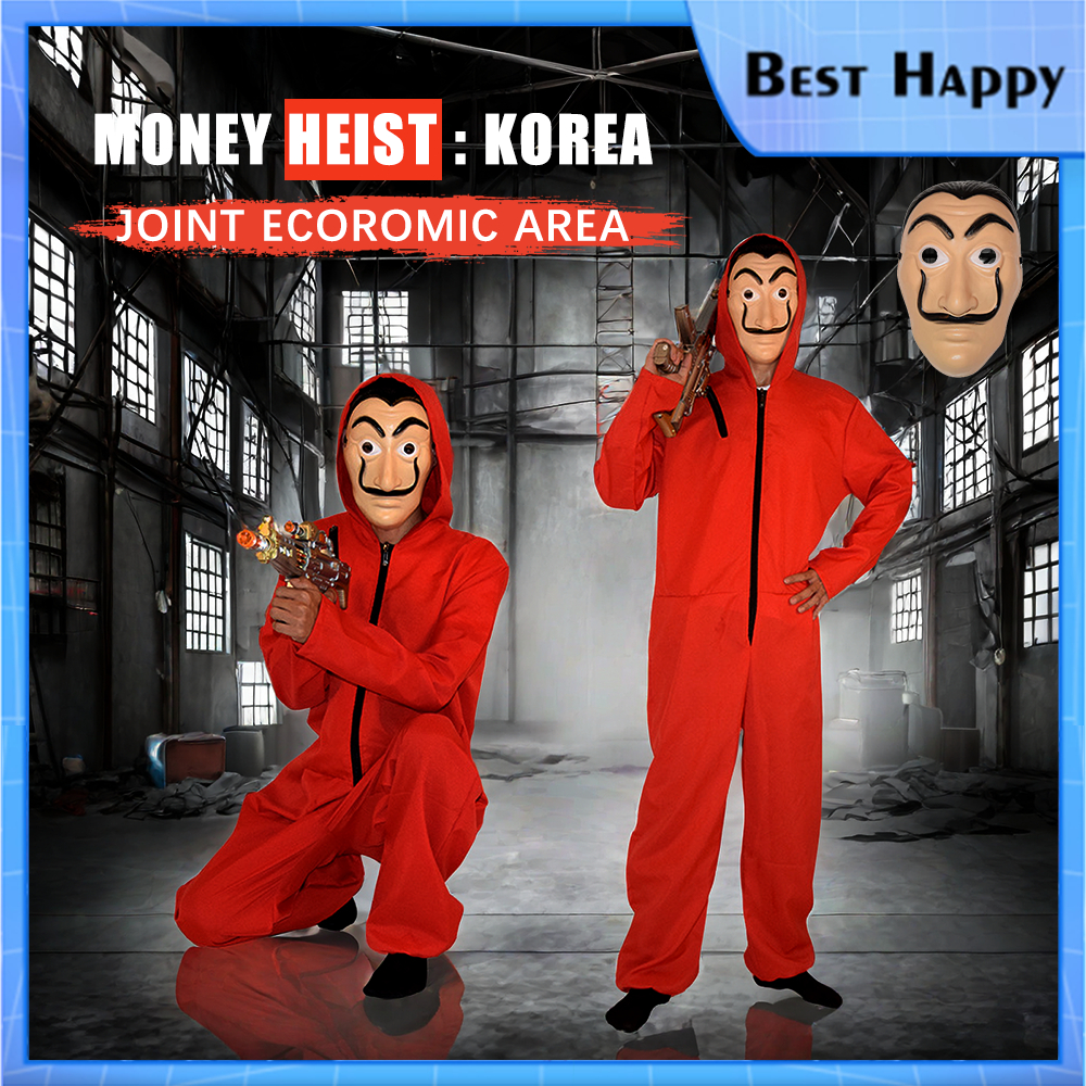 Money Heist Cosplay Costume Salvador Dali Paper House Performance ...
