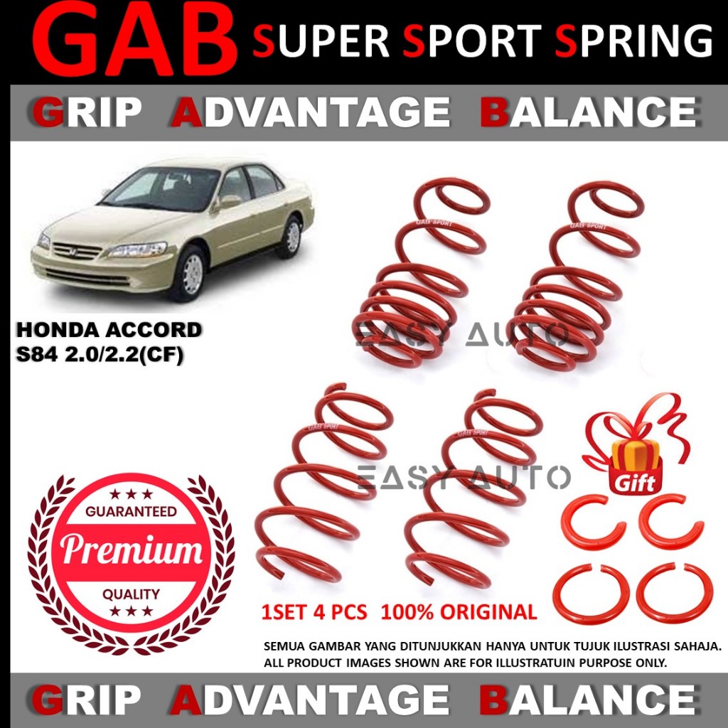 HONDA ACCORD S84 2.0/2.2 (CF) (1998-2002) - ORIGINAL SET GAB SPORT ...