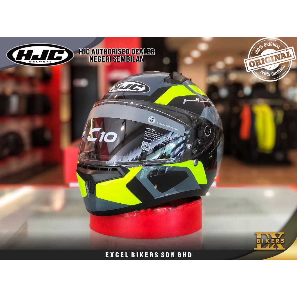 HJC FULL FACE HELMET C-10 TIN (MC3H)/ Full Face Helmet / Motorcycle ...